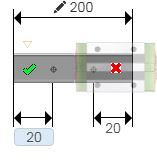 HGR 35 GUIDE RAIL - PITCH 80LINEAR GUIDE SIZE 35 x 200mm DIM E = 20mm ...